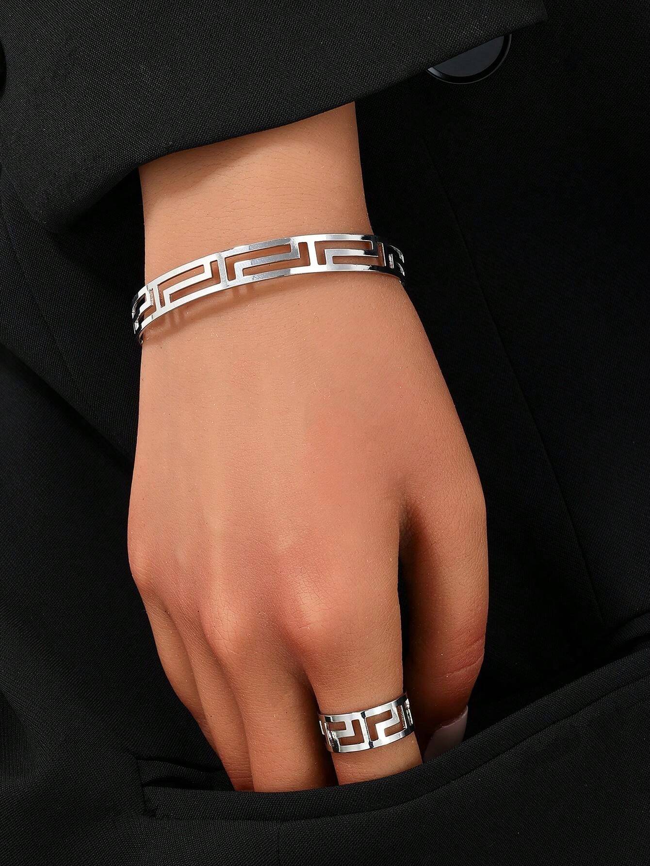 10054 1b-076 Conjunto De Anillo Y Pulsera – sofve