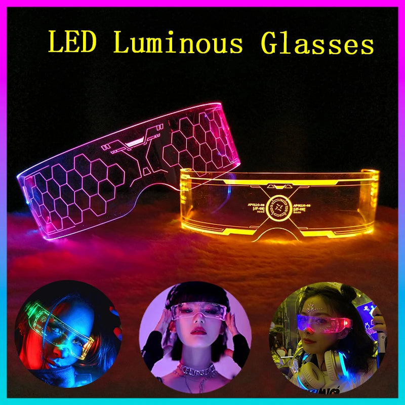10445 1c-022 Gafas luminosas de colores ajustables con 7 modos – sofve